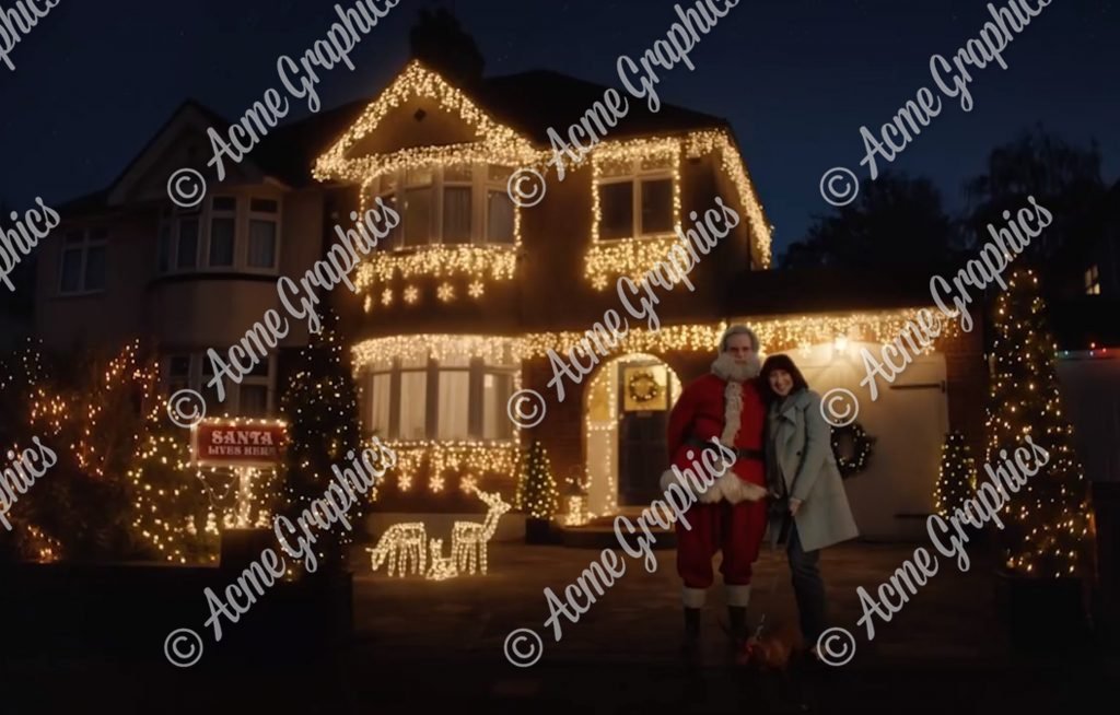 Prop Signage Design for Iceland's Christmas Advert - Acme Graphics