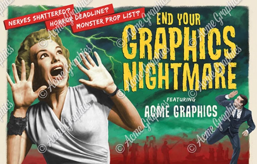 Vintage Movie Poster Style Design from Acme Graphics - Acme Graphics