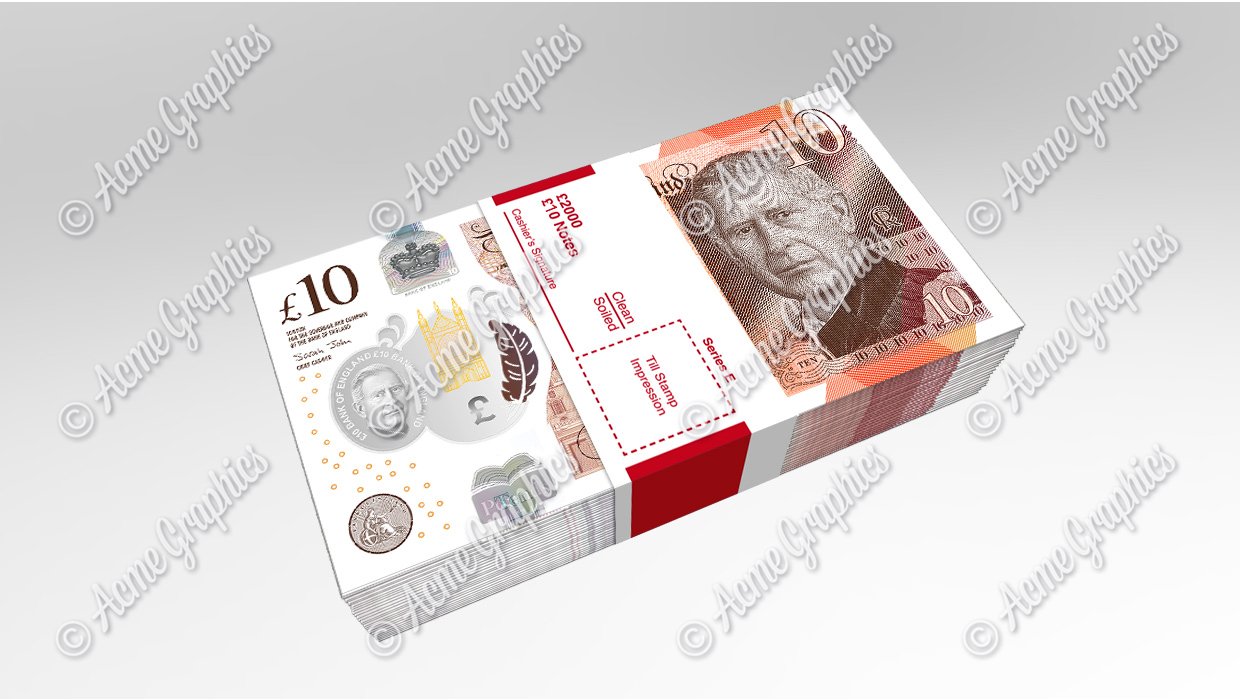 New King Charles III prop banknotes - Acme Graphics