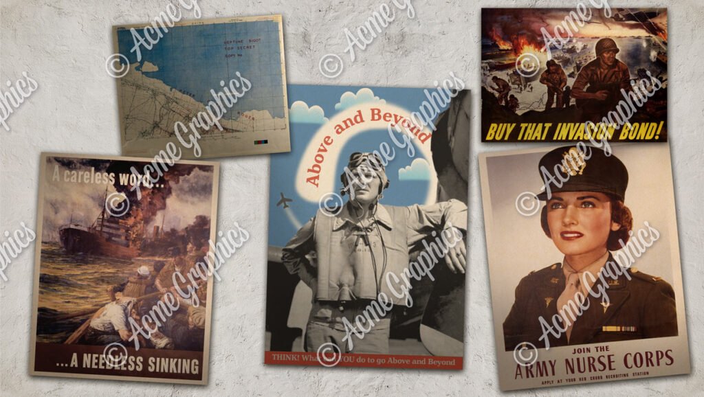 Vintage, Retro and Period props for art departments - Acme Graphics