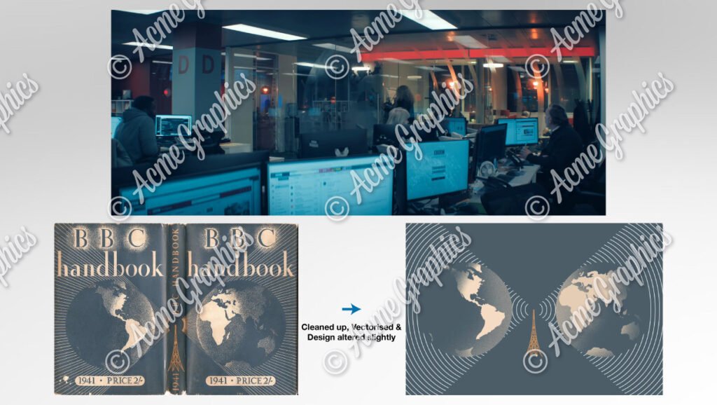 Graphic Design for Netflix production 'Scoop' - Acme Graphics